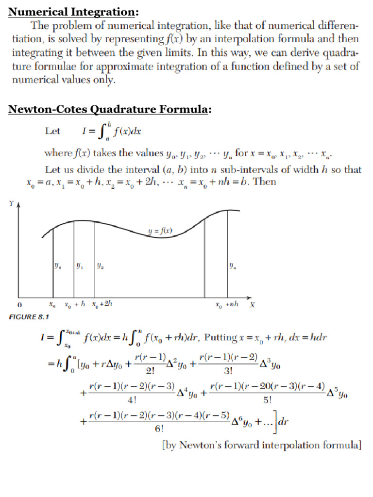 Numerical Integration Techniques | PDF