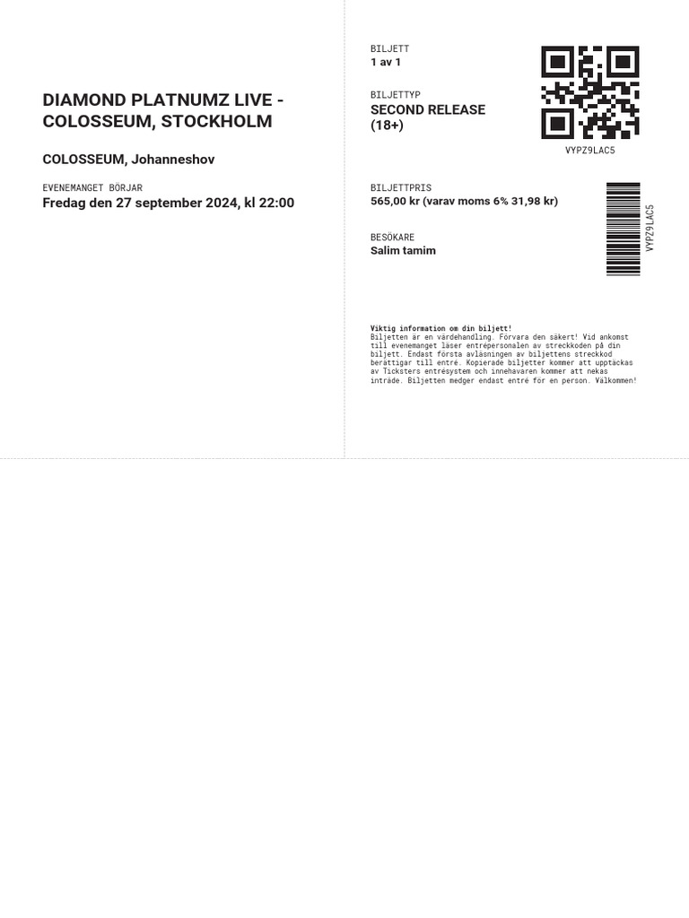 Tickster 72V1UE424B | PDF