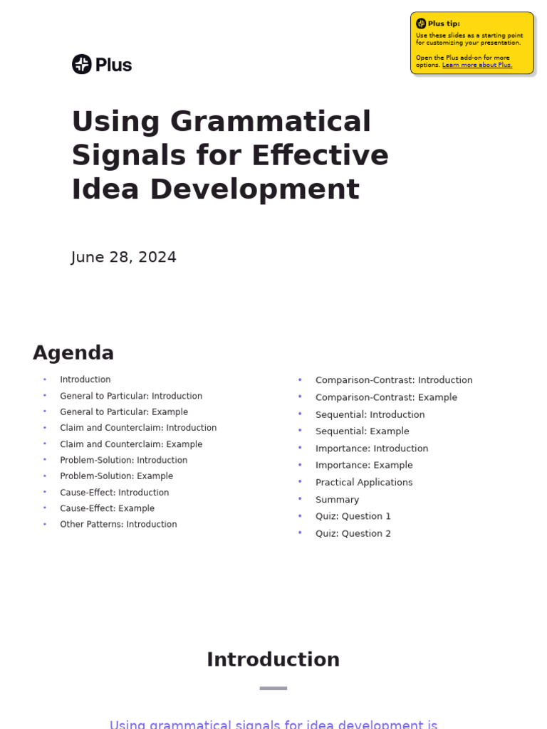 ENGLISH 8 Q4 1 Using Grammatical Signals For Effective Idea Development | PDF | Energy ...