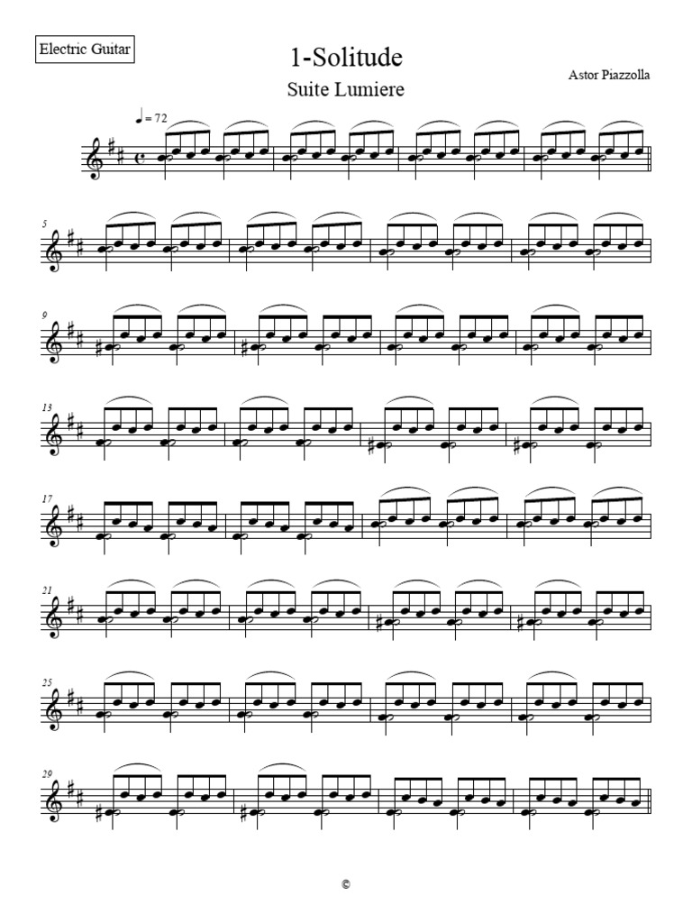 5 - Solitude - Electric Guitar | PDF