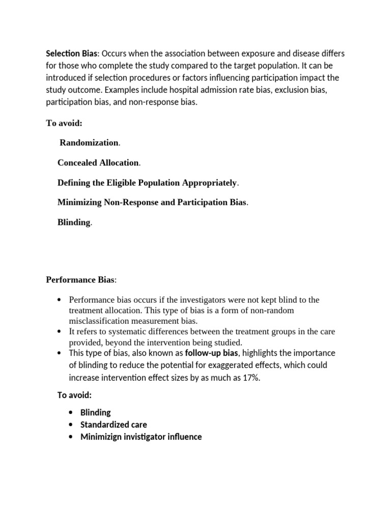 Bias | PDF | Bias | Medicine