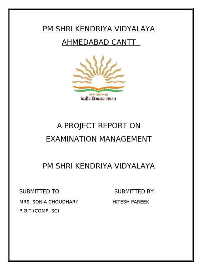 Cs Project Exam Management | PDF | Python (Programming Language ...