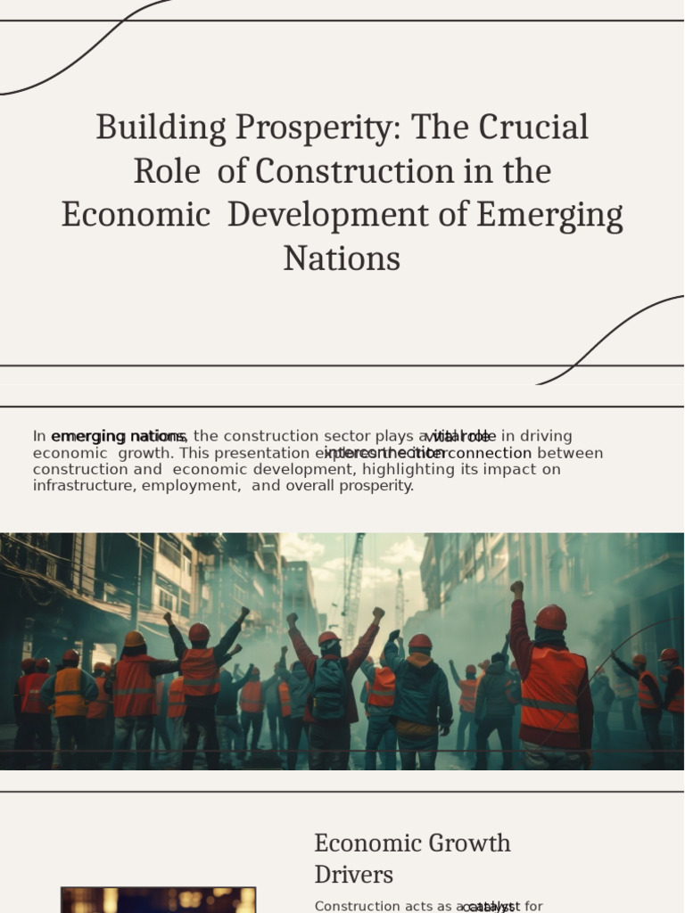 Slidesgo Building Prosperity The Crucial Role of Construction in The ...