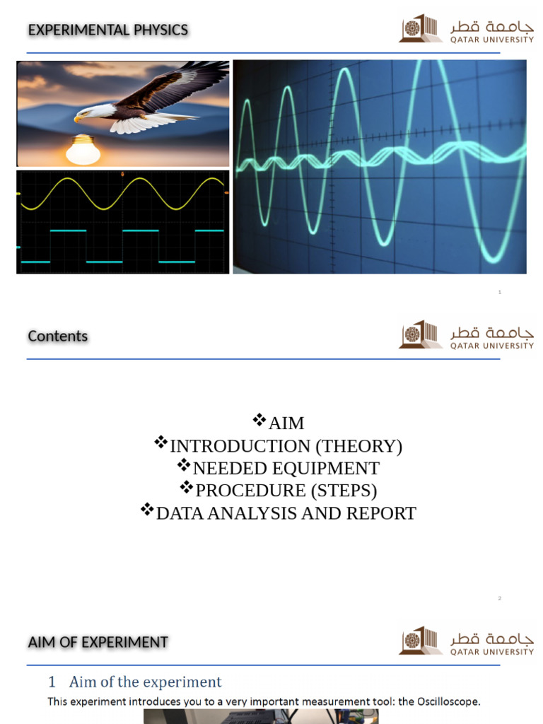 EXPERIMENT 7 Oscilloscope | PDF | Amplitude | Voltage