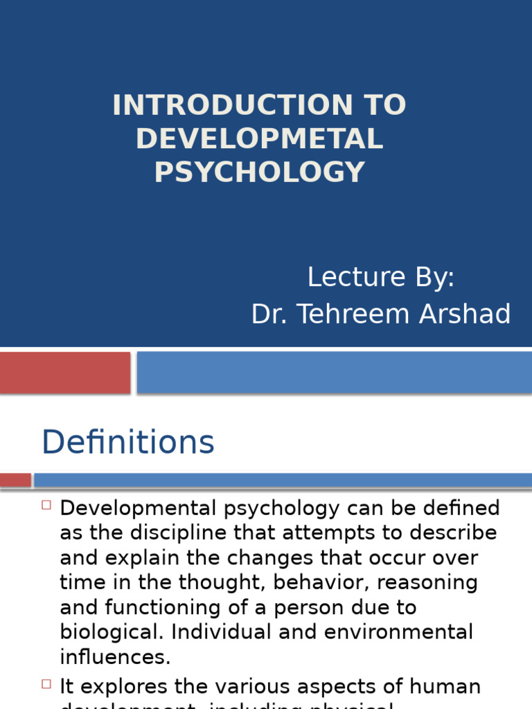 Developmental Psychology Introduction 6.5 23 | PDF | Developmental ...