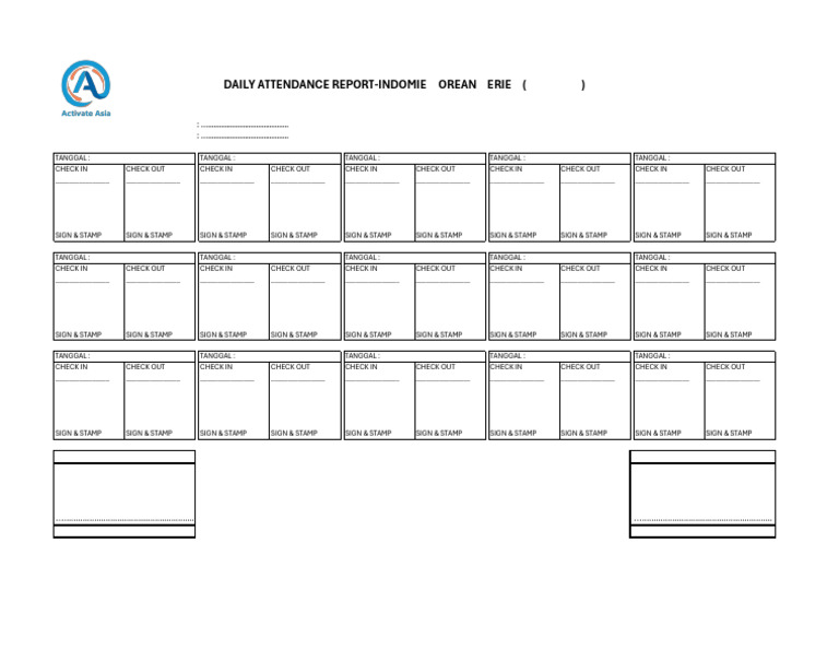 ABSENSI Icip-Icip Korean Series | PDF