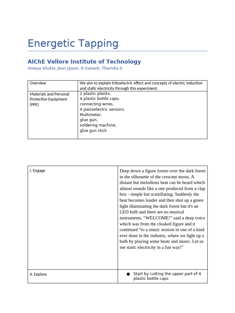 Energetic Tapping | PDF | Electric Charge | Electricity