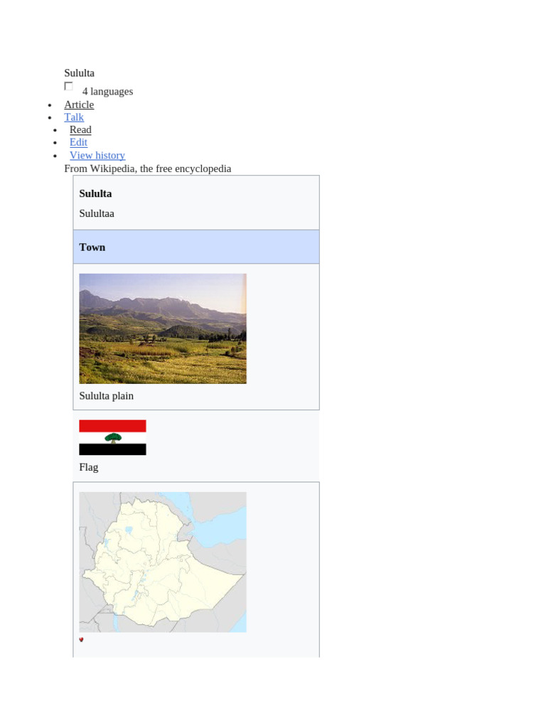 Sululta | PDF | Ethiopia