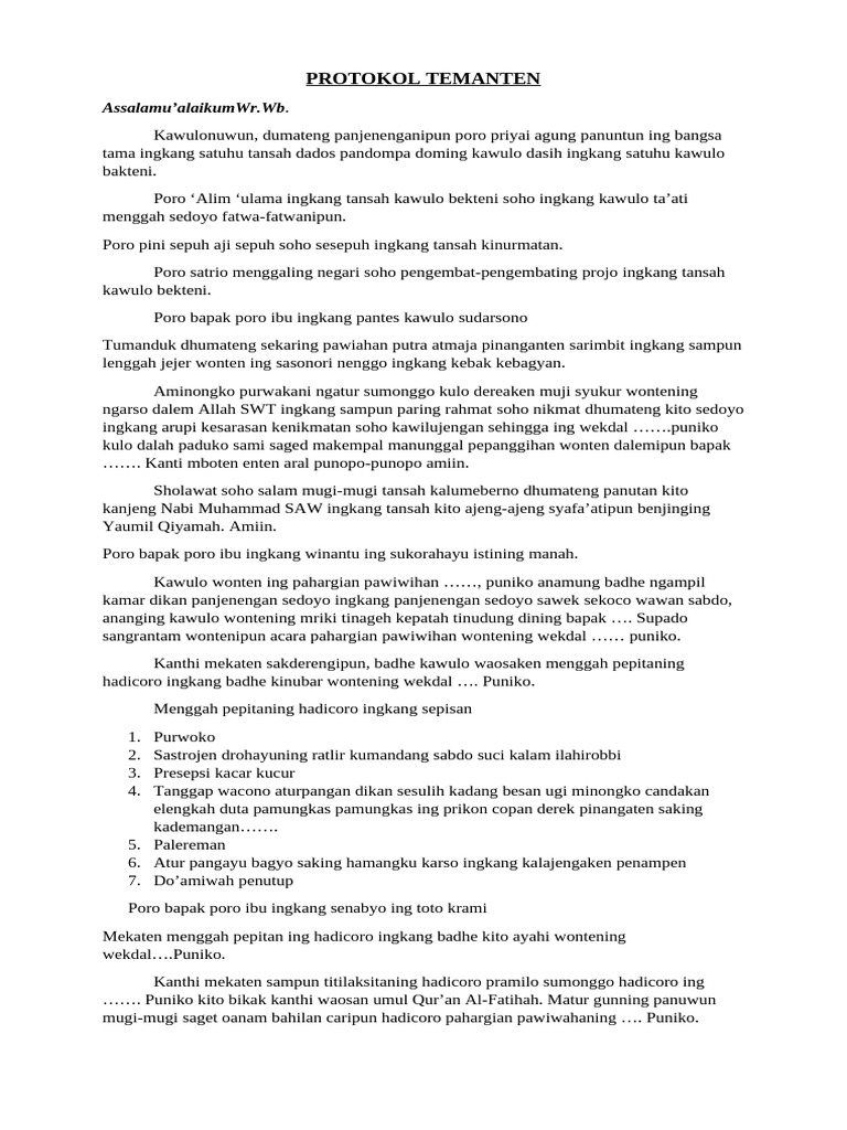 Protokol Temanten | PDF