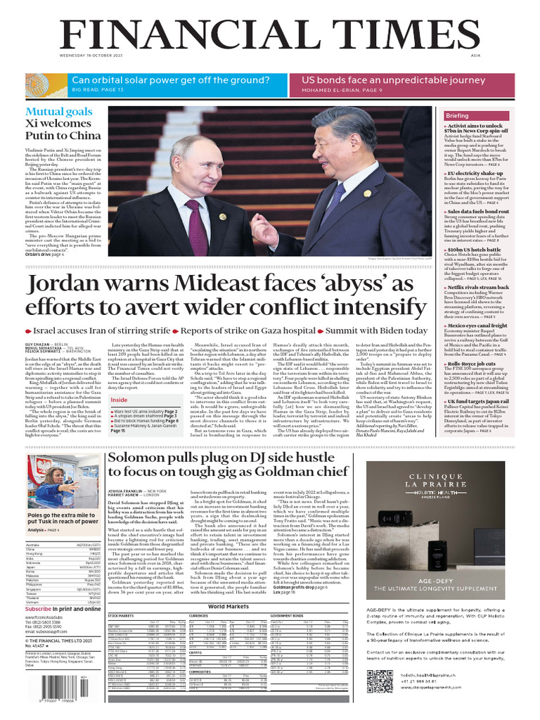 Financial Times Asia 2023-10-18 | PDF