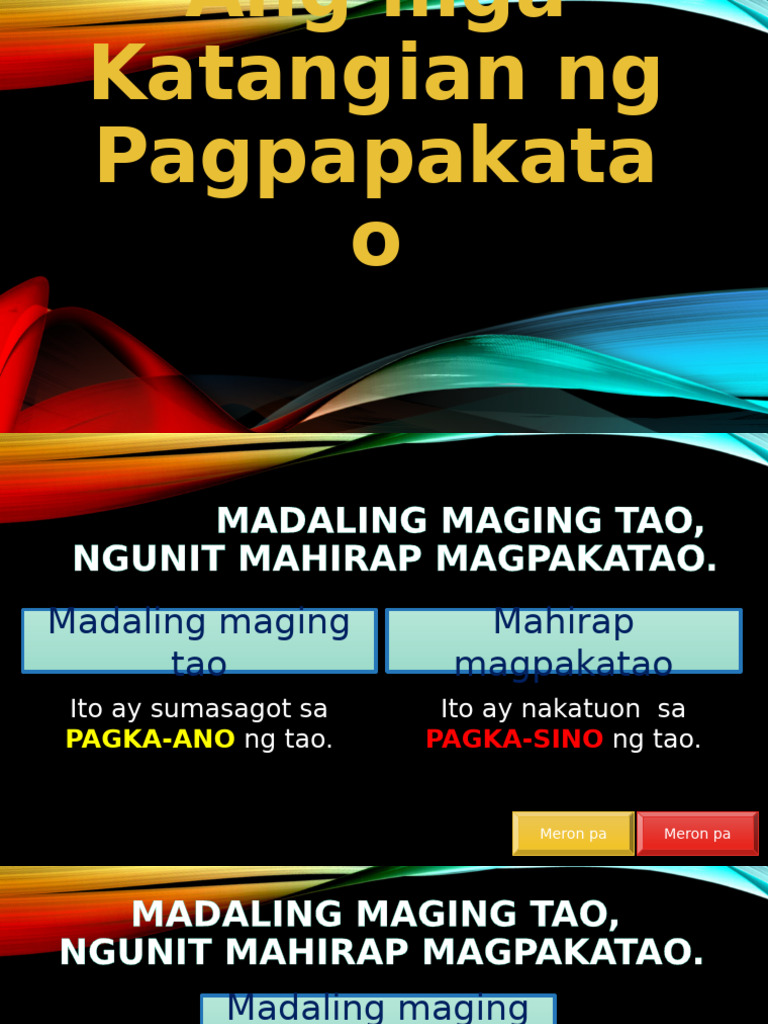 Module1 Angmgakatangianngpagpapakatao 161101164518 1 | PDF