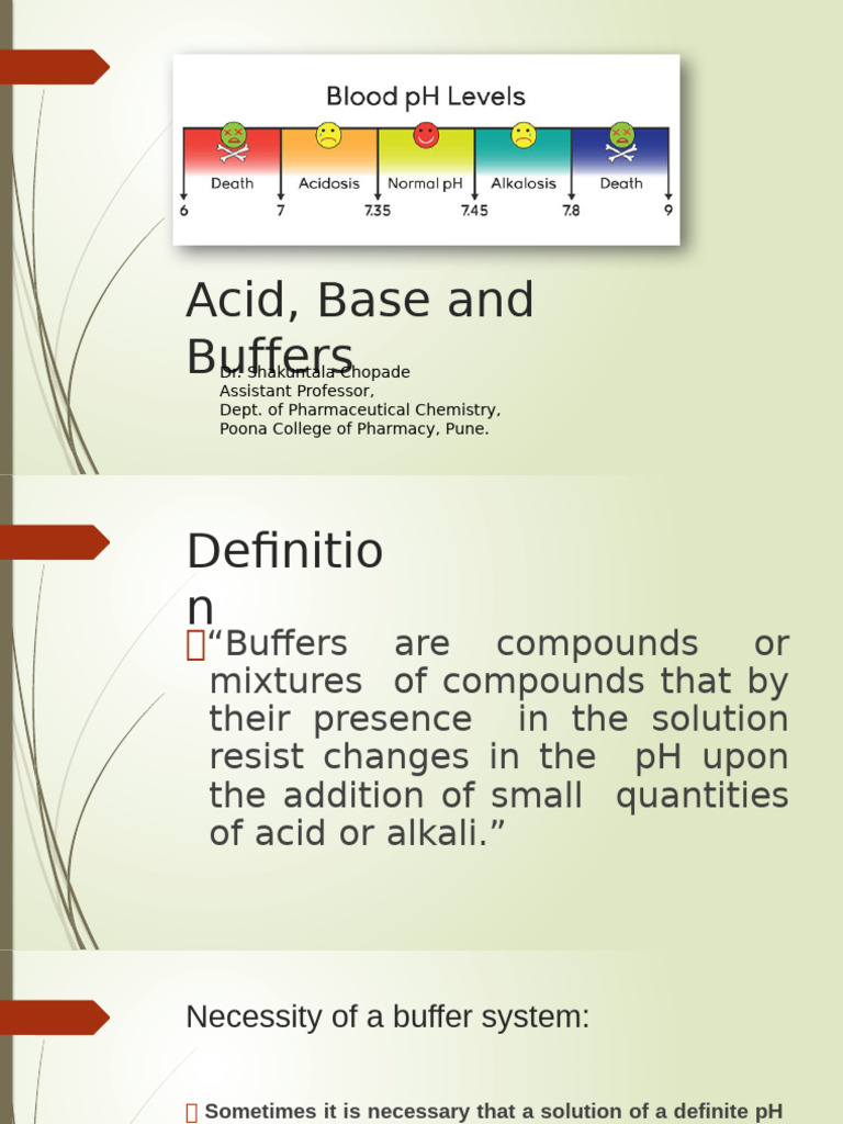 Acid Bases Buffers | PDF | Buffer Solution | Acid