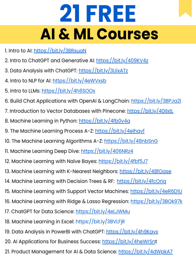 AI & ML Courses | PDF