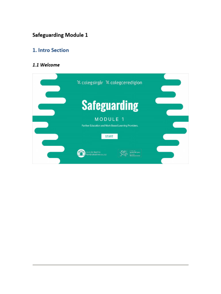 Safeguarding Education Module Overview | PDF | Child Abuse | Human Life ...