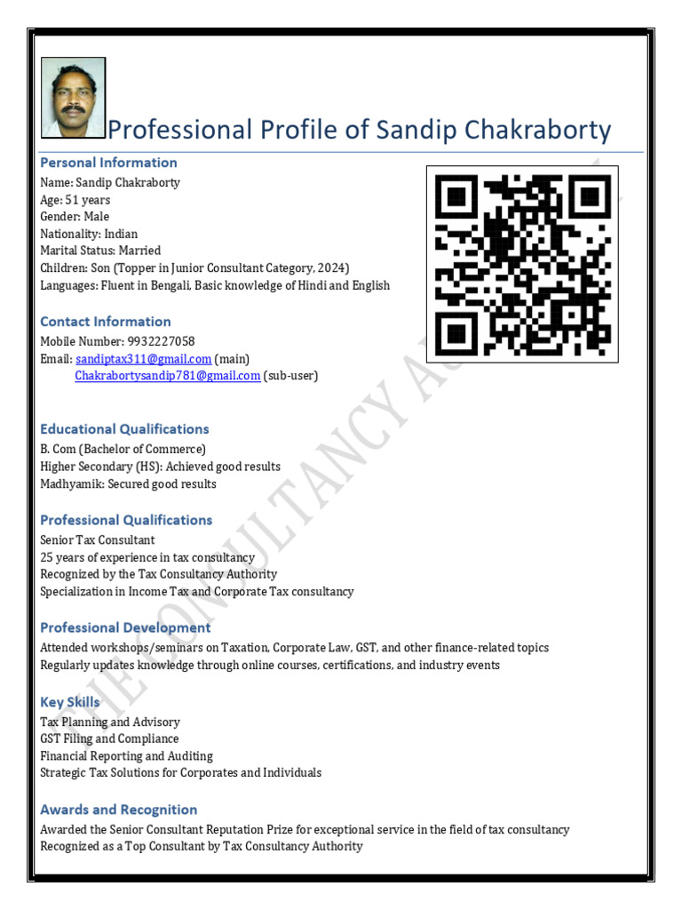 Sinior Consultant | PDF