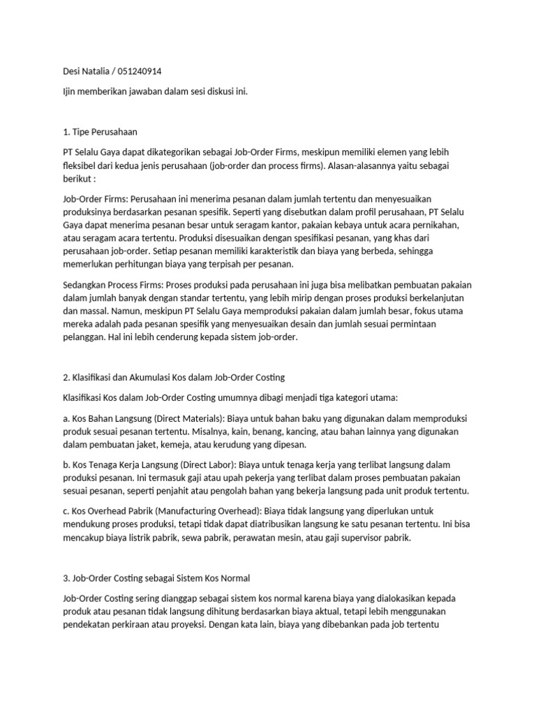 Sesi 4 Akuntansi Biaya | PDF