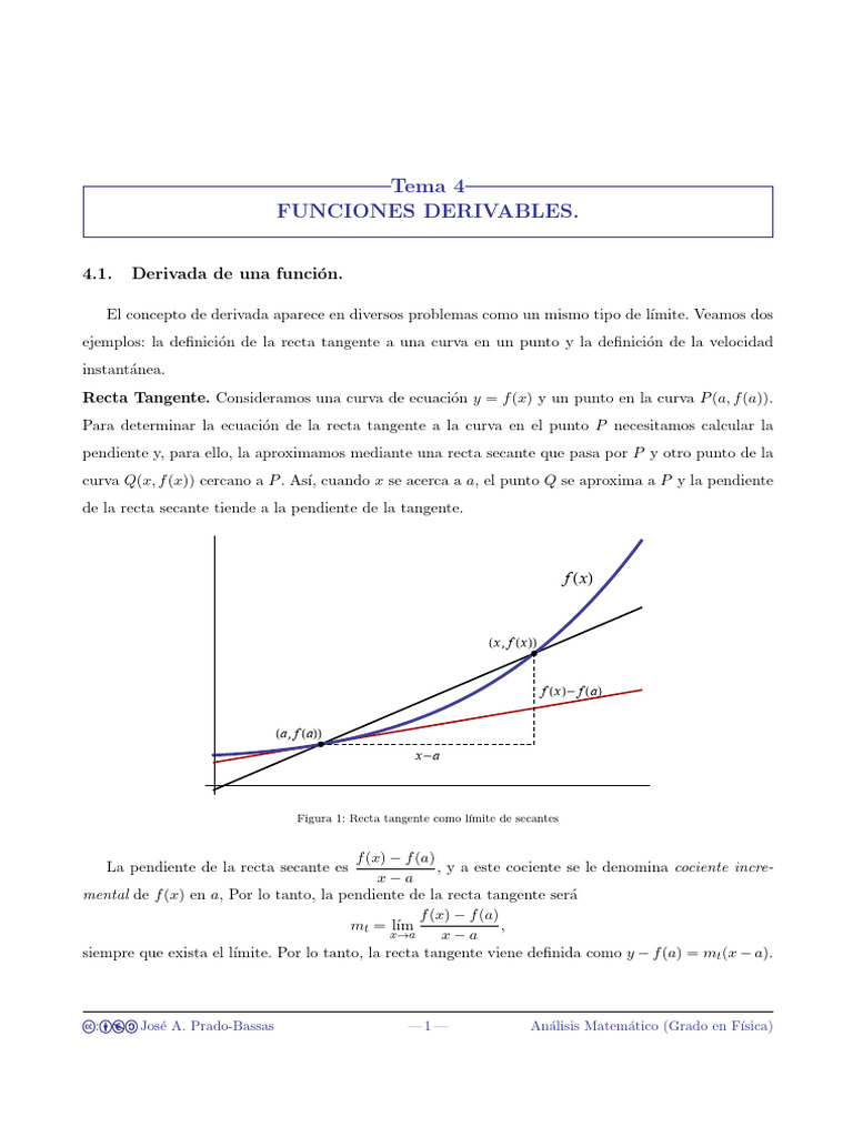 Derivadas y Funciones Derivables en Cálculo | PDF | Derivado | Función ...