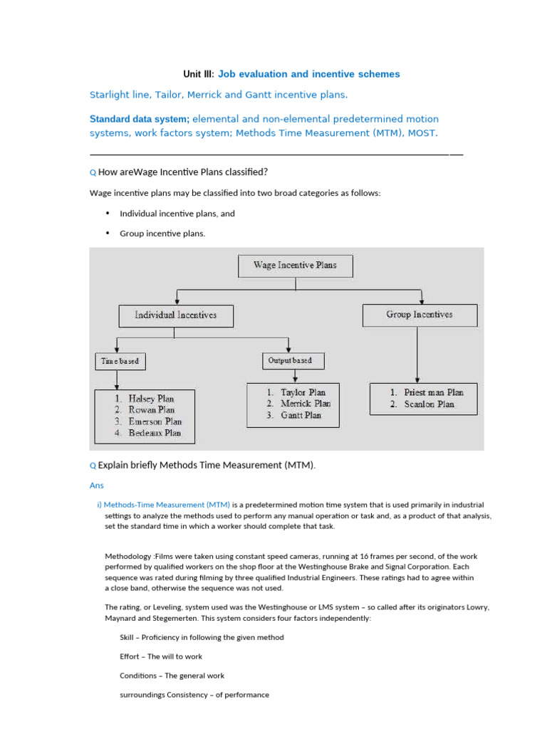 Unit 3 - Industrial Engineering & Ergonomics | PDF