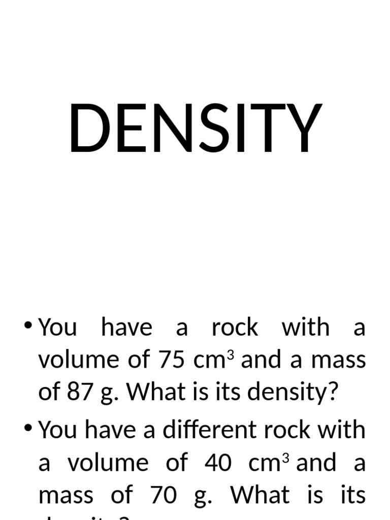 DENSITY Ps 2nd | PDF