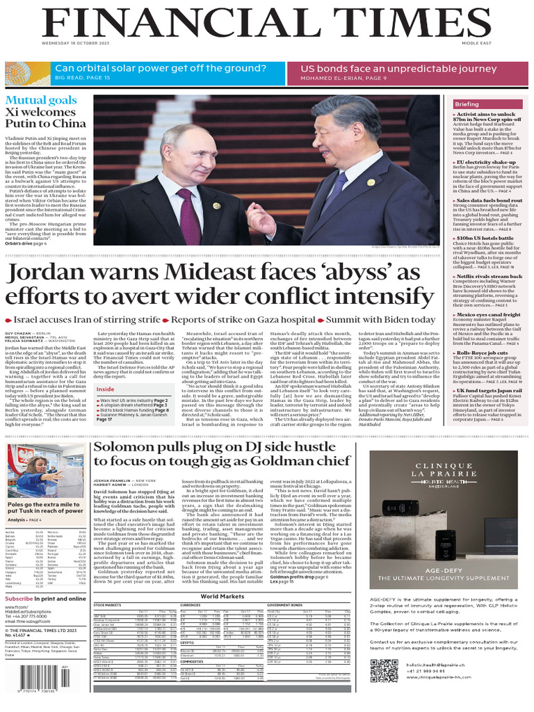 Financial Times Middle East 2023-10-18 | PDF