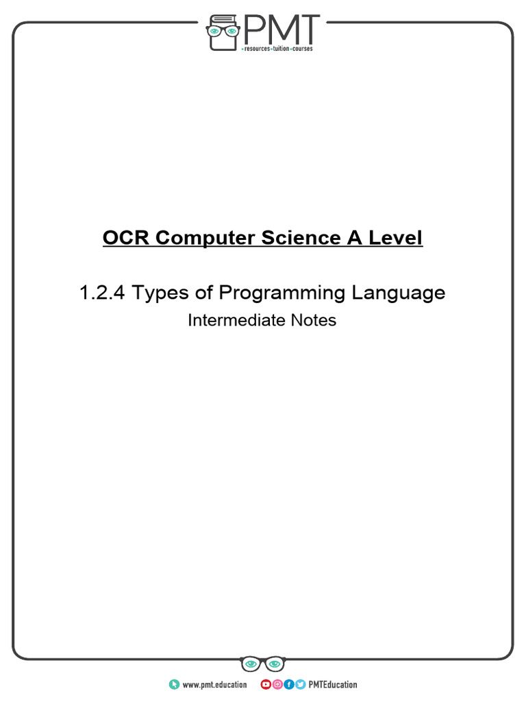 1.2.4. Types of Programming Language | PDF | Programming Paradigms ...