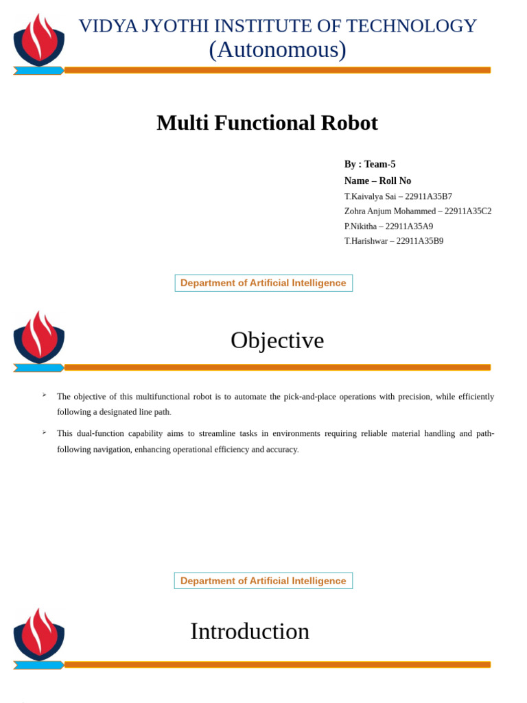 Robotics - Case - Study - PPT (1) Team5 | PDF | Robot | Robotics