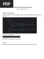 Zadania Wstępne Z Pythona 2 | PDF