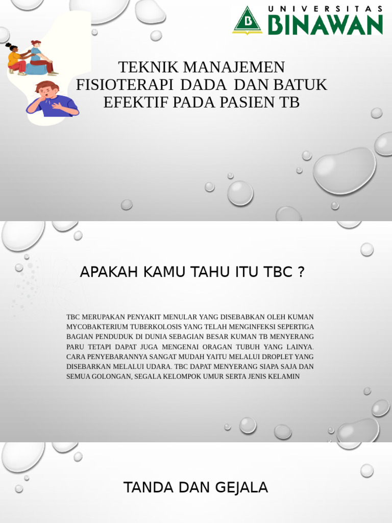 TEKNIK MANAJEMEN FISIOTERAPI DADA DAN BATUk EFEKTIF PADA | PDF