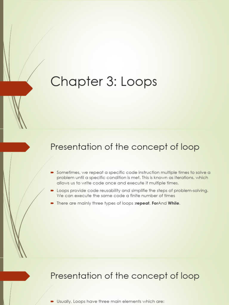 Chapitre 3 - Loops | PDF | Control Flow | Theoretical Computer Science