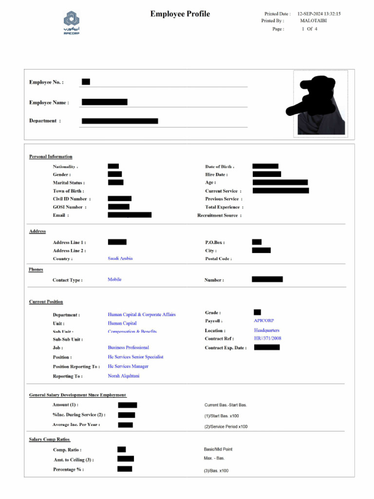 Employee Review Details Sheet 1 | PDF