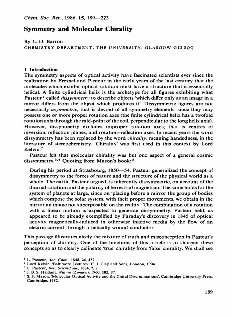 Symmetry and Molecular Chirality | PDF | Euclidean Vector | Atomic Orbital