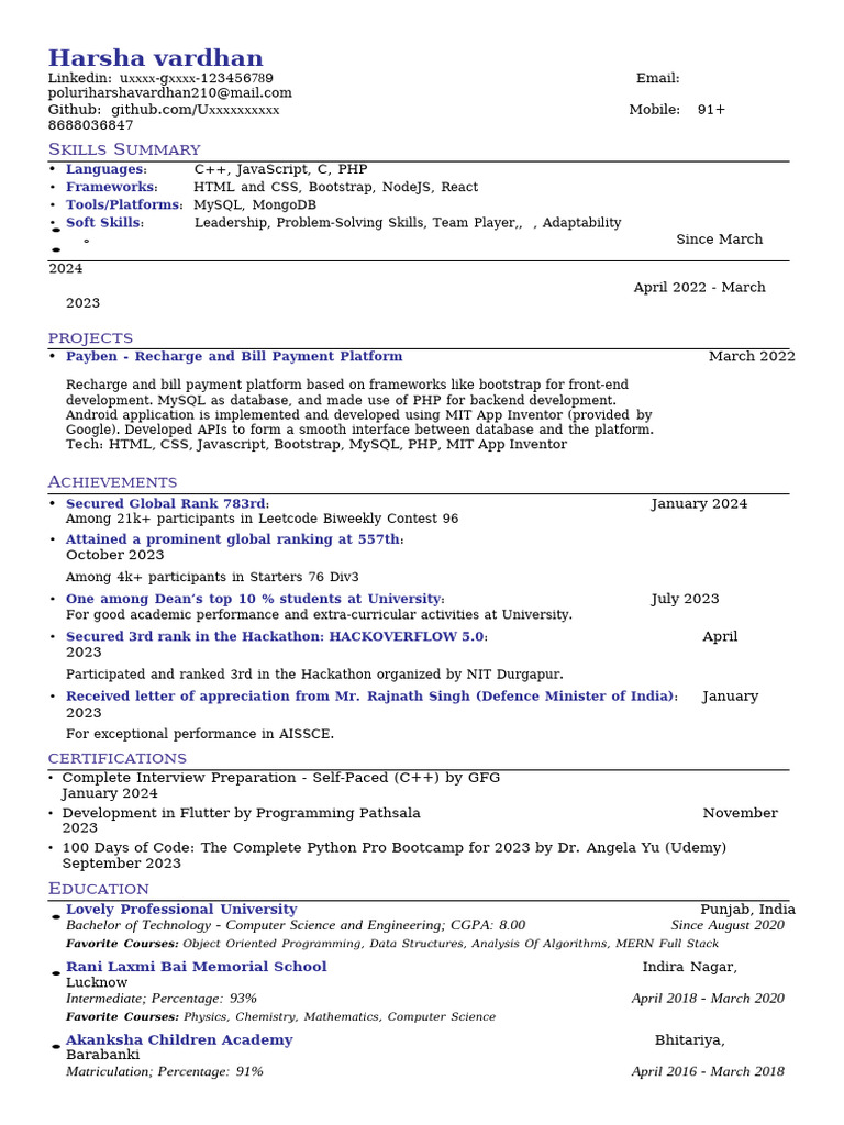 Sample Format Major Specialization | PDF | Mobile App | Bootstrap ...