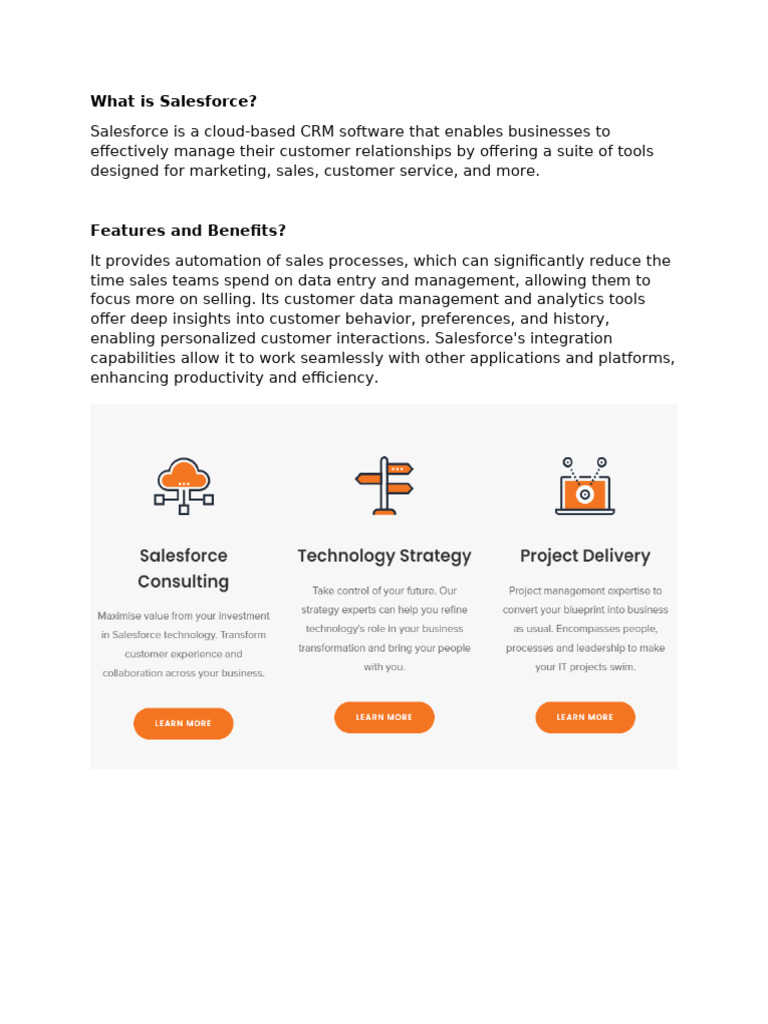 Salesforce | PDF | Customer Relationship Management | Target Audience