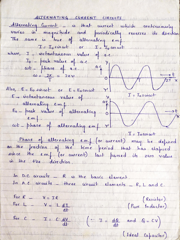 Alternating Current | PDF