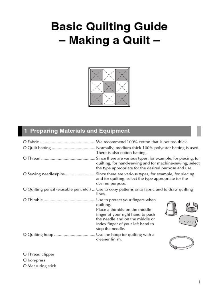 Essential Guide to Basic Quilting | PDF | Quilting | Sewing