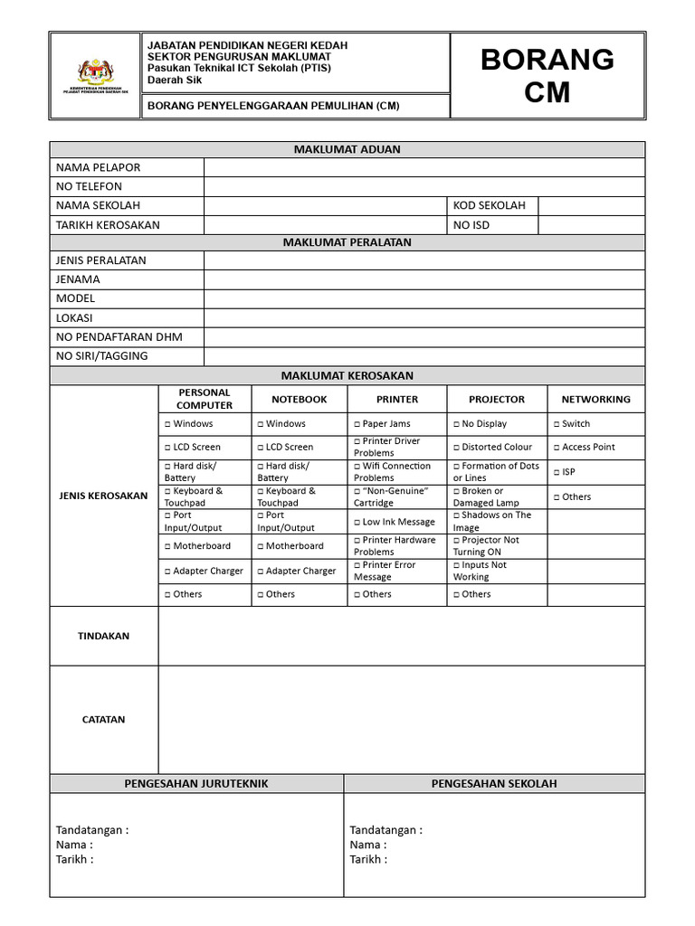 Borang CM | PDF