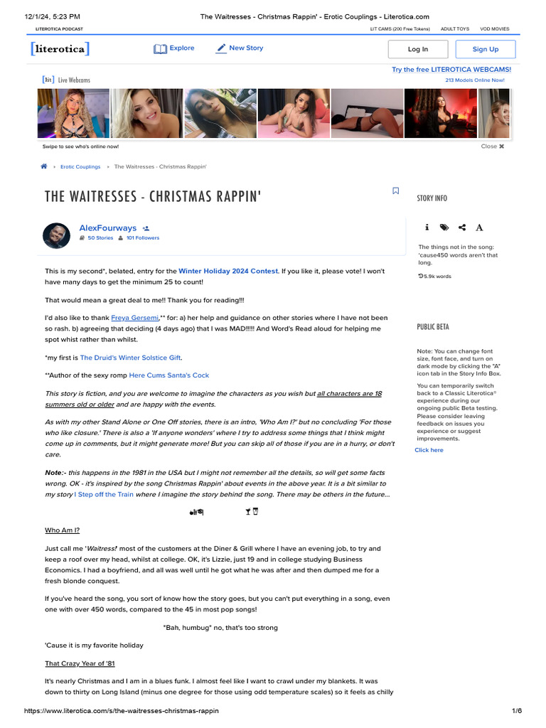 Christmas Rappin An Erotic Tale Pdf