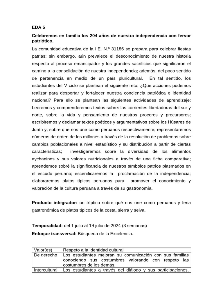 Eda 5 - Julio 2024 | PDF
