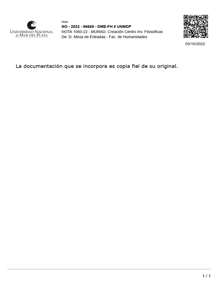 La Documentación Que Se Incorpora Es Copia Fiel de Su Original | PDF ...