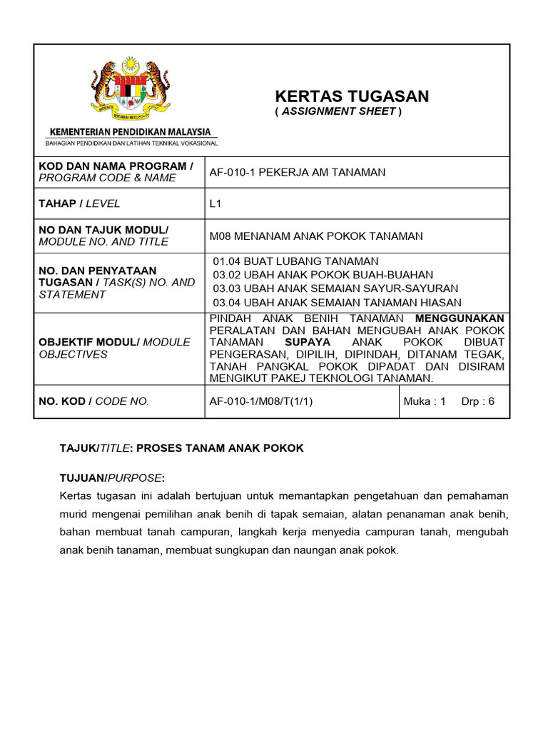 Kertas Tugasan M08 | PDF