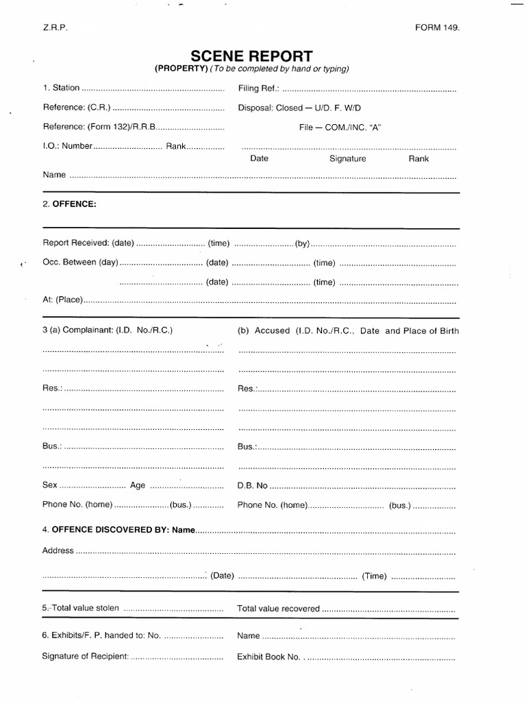 Form 149 Property | PDF