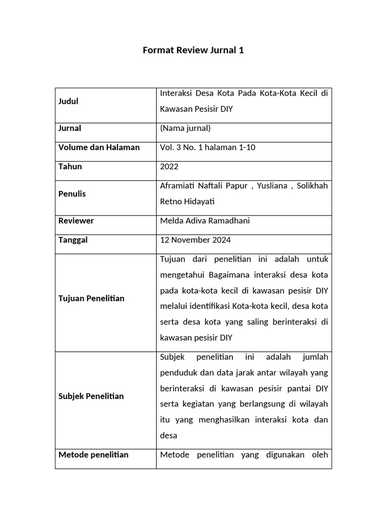 Format Review Jurnal (AutoRecovered) | PDF