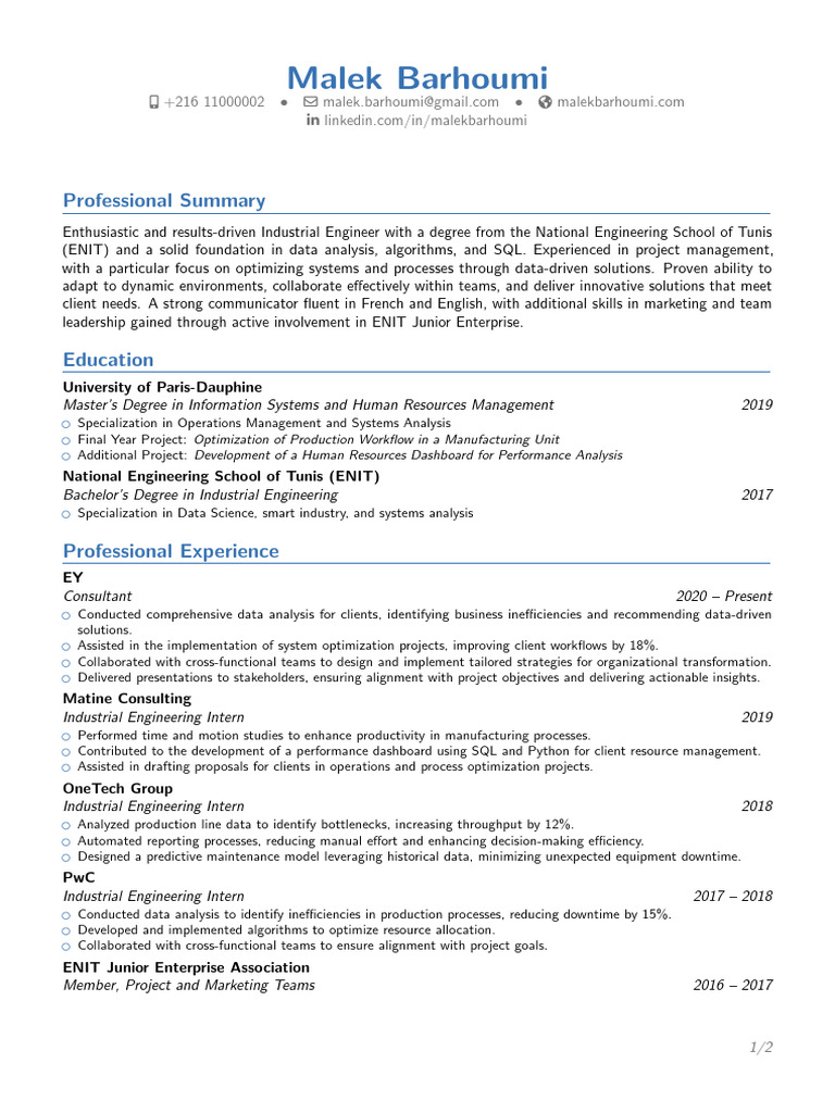 CV Anglais | PDF | Marketing Strategy | Simulation