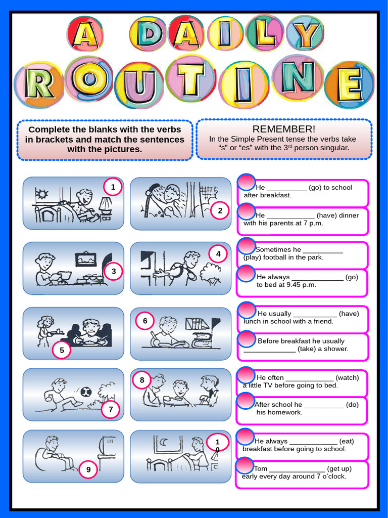 A Daily Routine Present Simple | PDF