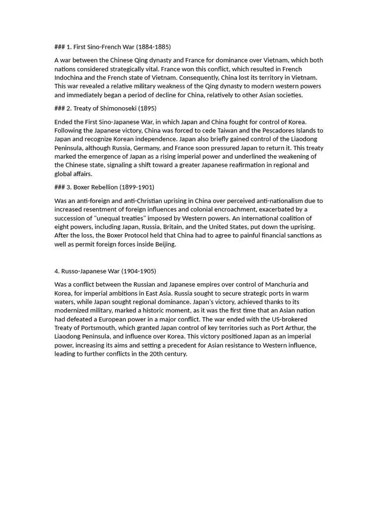 The Late 19th and Early 20th Centuries Were Marked by Imperialism and ...