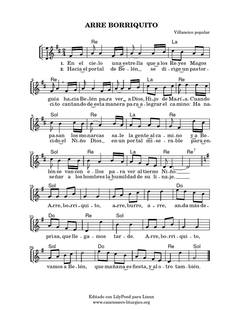 Arre Borriquito C | PDF