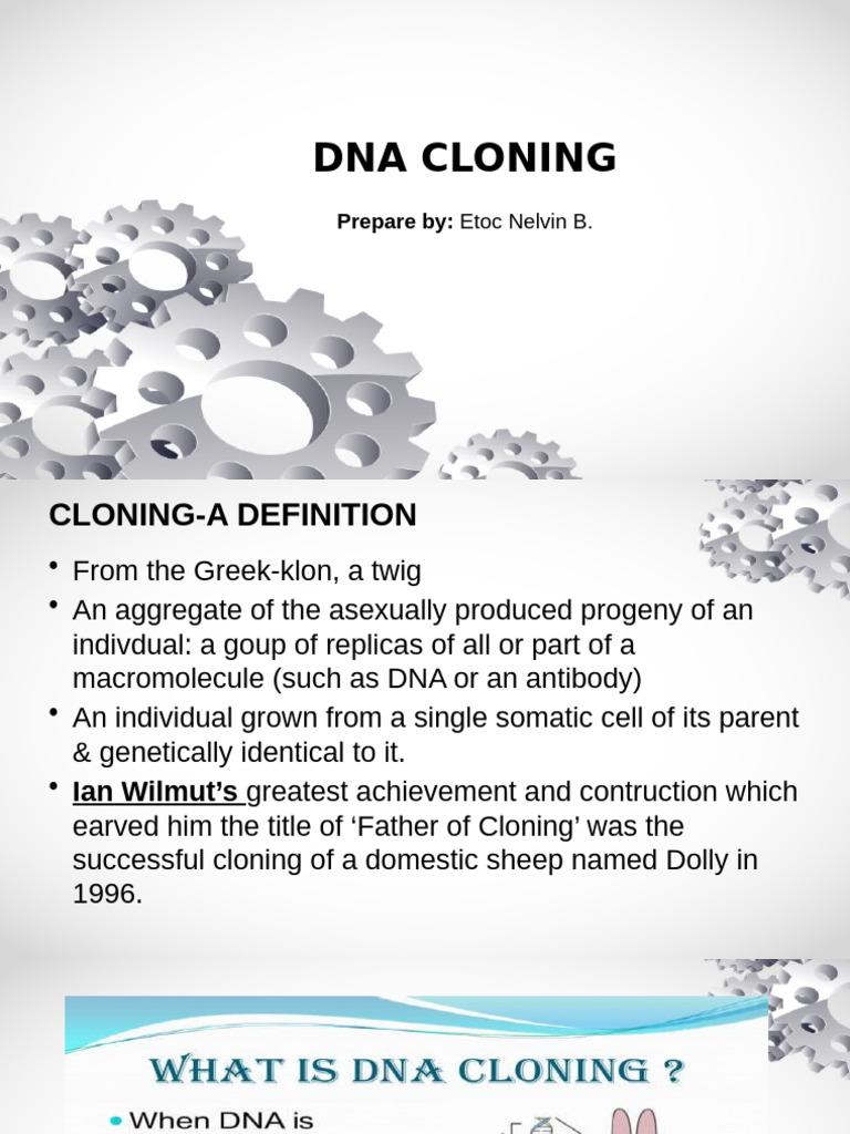 Dna Cloning | PDF