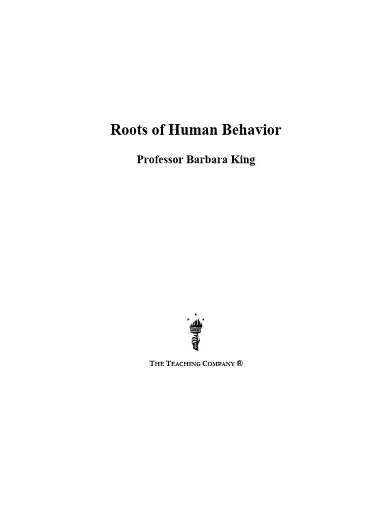 King-Roots of Human Behavior | PDF | Ape | Human