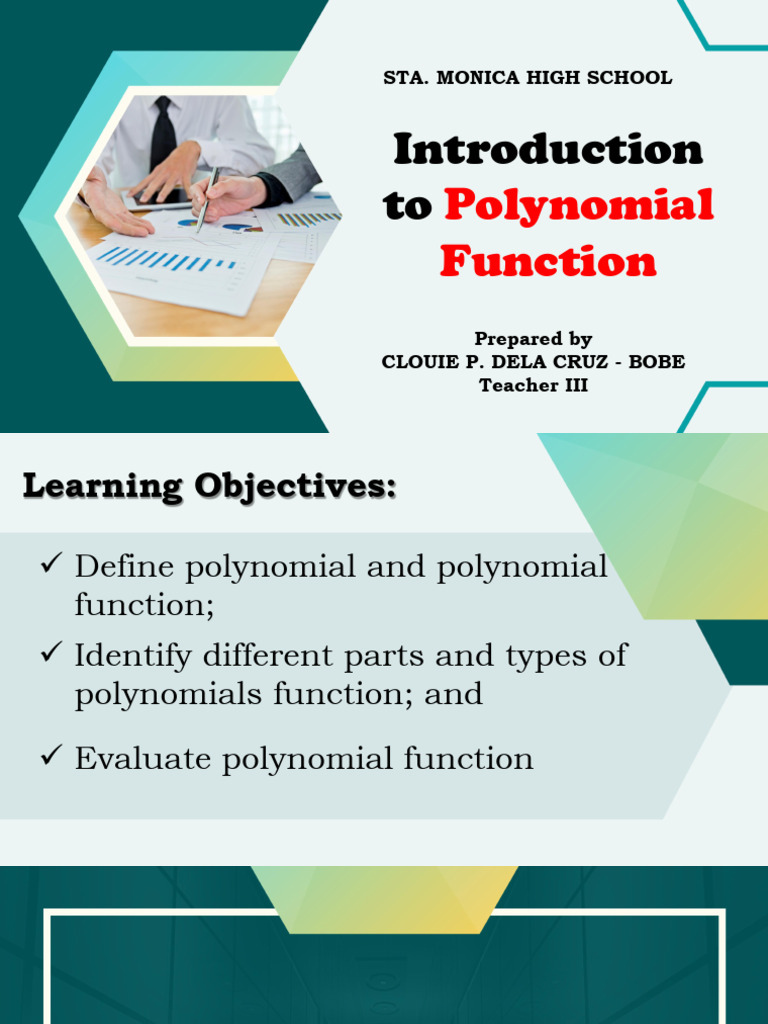 Lesson 3 Polynomial Function | PDF | Polynomial | Mathematics Of Computing