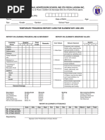Temporary Progress Report Card For Elementary and Jhs 2 | PDF ...